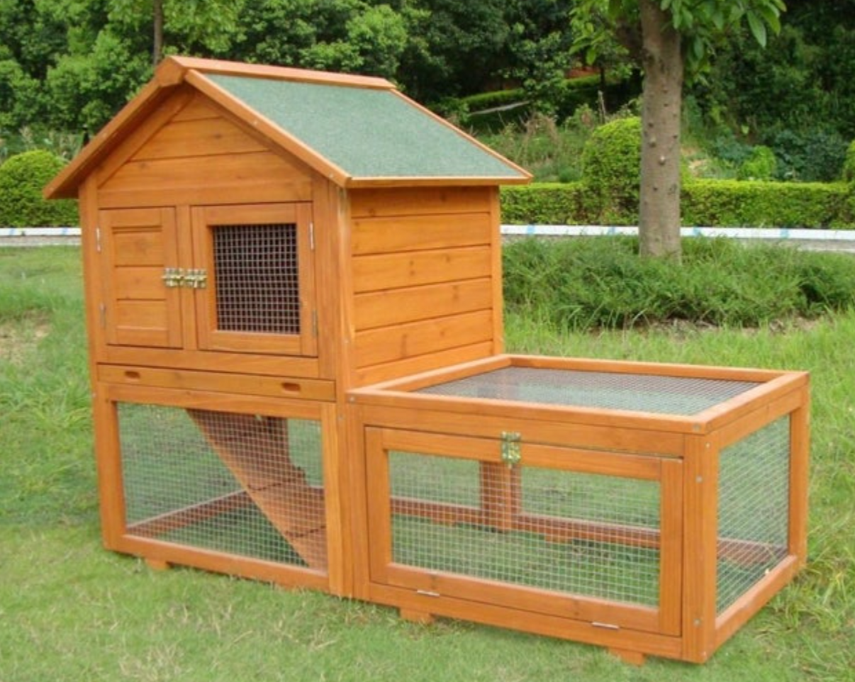 Wooden Rabbit Hutch Deluxe – Comfortable Living